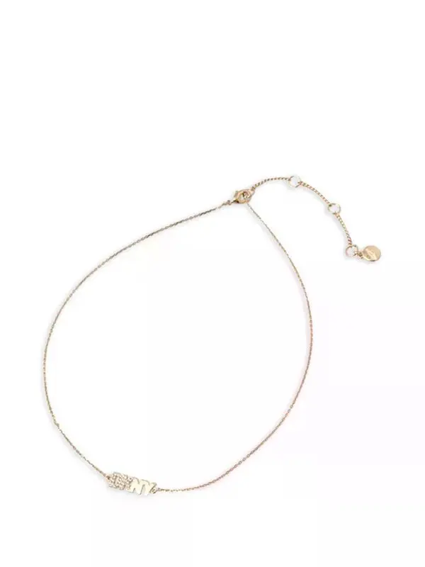 Dkny Logo Pendant Necklace - Gold