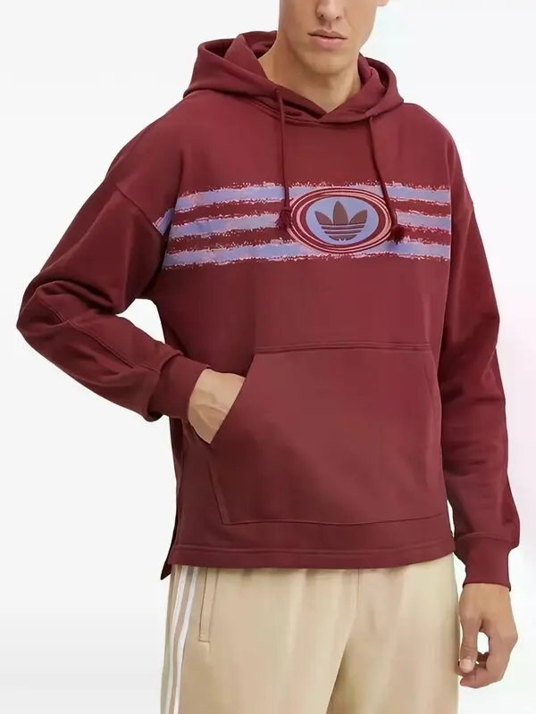 Adidas Graphic Hooded Sweatshirt - Red