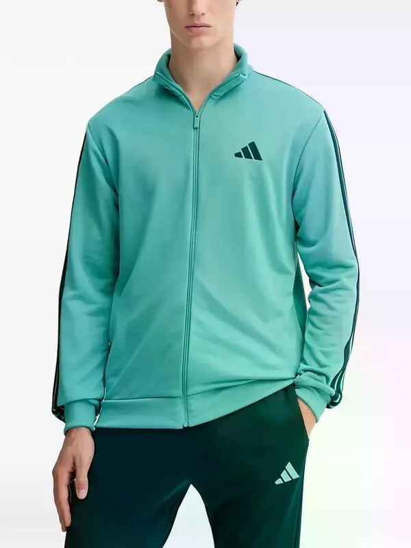 Adidas Striped Zip Jacket - Green