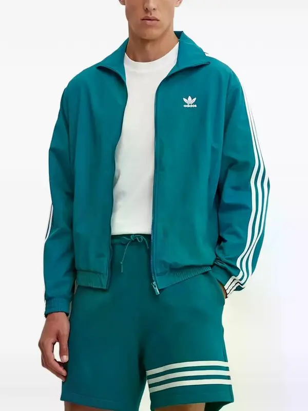 Adidas Logo-embroidered Jacket - Blue