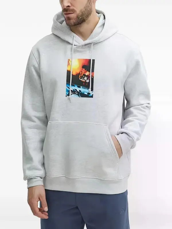 Adidas Graphic Hooded Sweatshirt - Grey