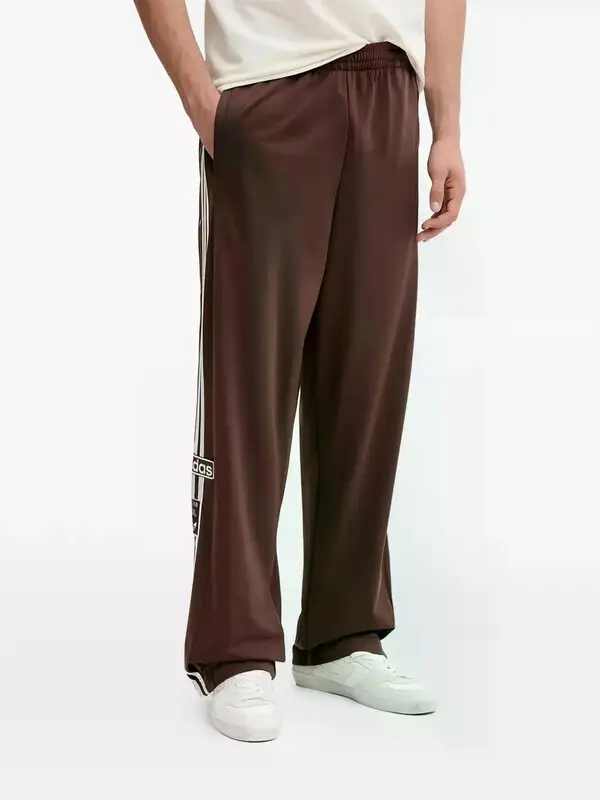 Adidas Adibreak Side-stripe Button Track Pants - Brown