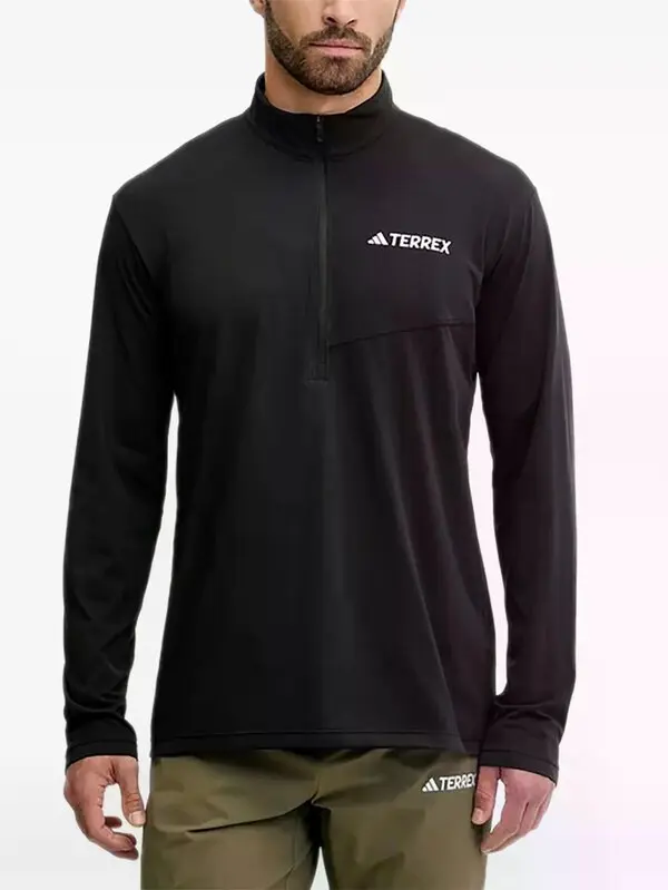 Adidas Quarter-zip T-shirt - Black