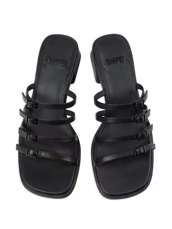 Camper Kora Strappy Sandals - Black
