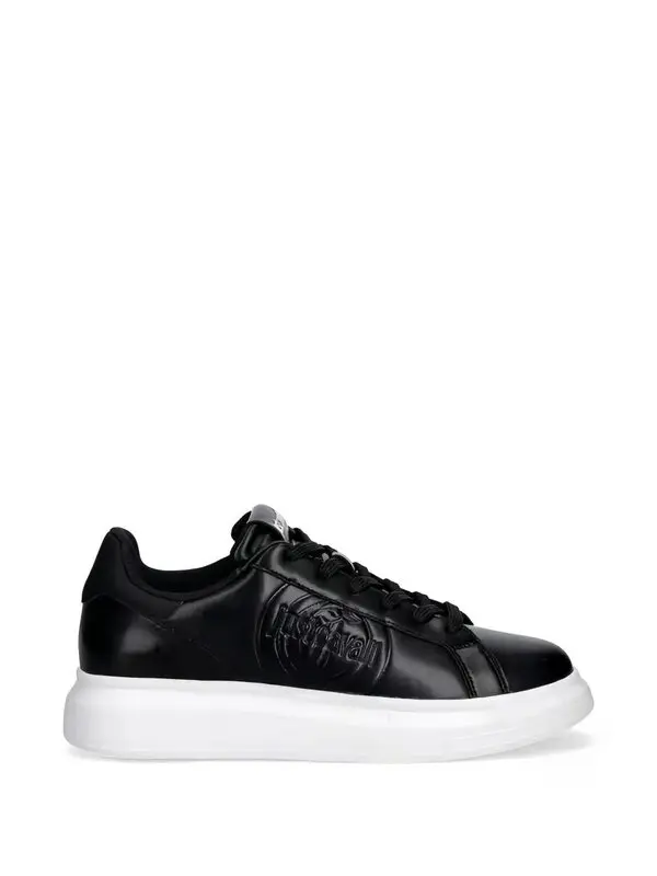 Just Cavalli Logo-embossed Sneakers - Black