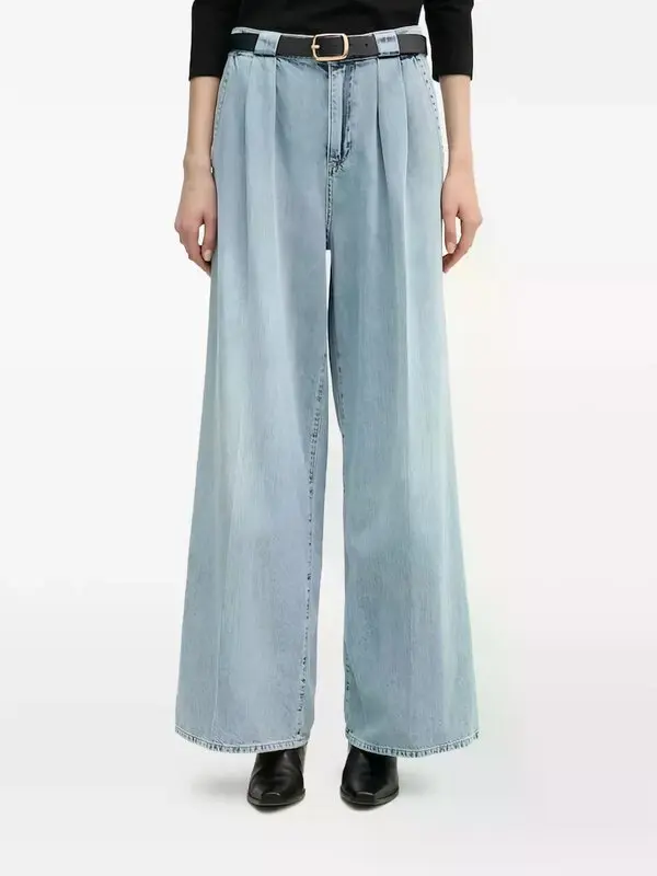 JOOP! Pleated Wide-leg Jeans - Blue