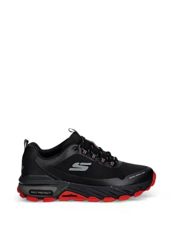 Sketchers Logo Lace-up Sneakers - Black