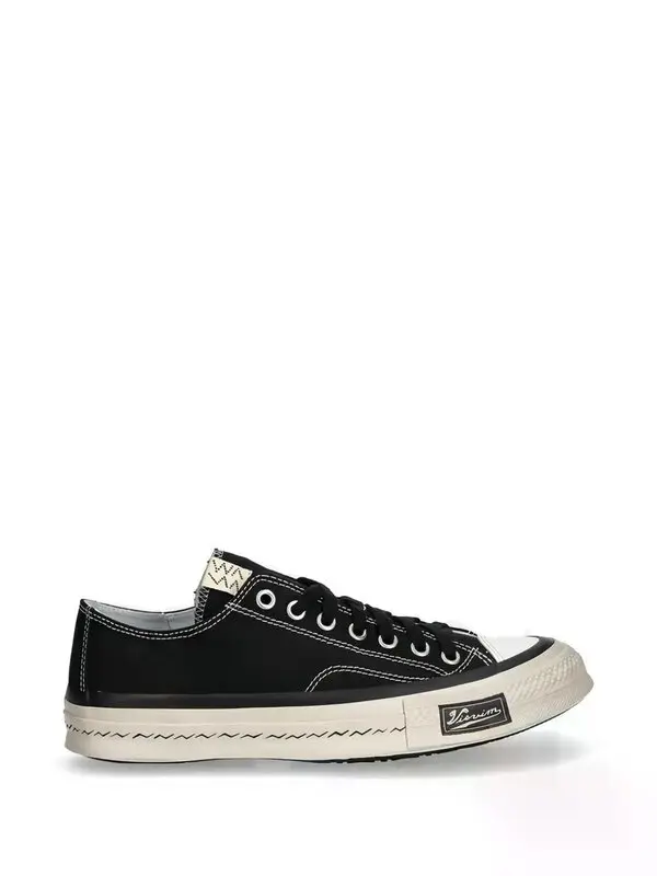Visvim Contrast-stitch Sneakers - Black