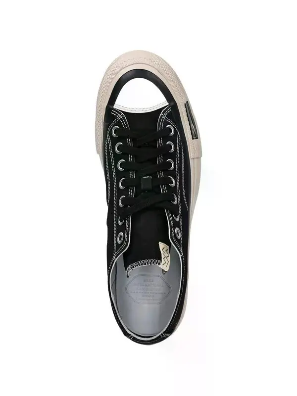 Visvim Contrast-stitch Sneakers - Black