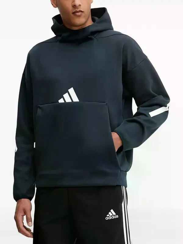 Adidas Logo Hooded Sweatshirt - Blue