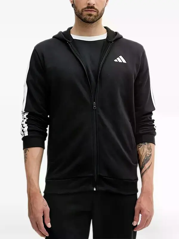 Adidas Logo Zip Tracksuit - Black