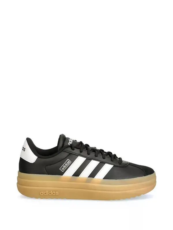 Adidas Three-stripes Lace-up Sneakers - Black