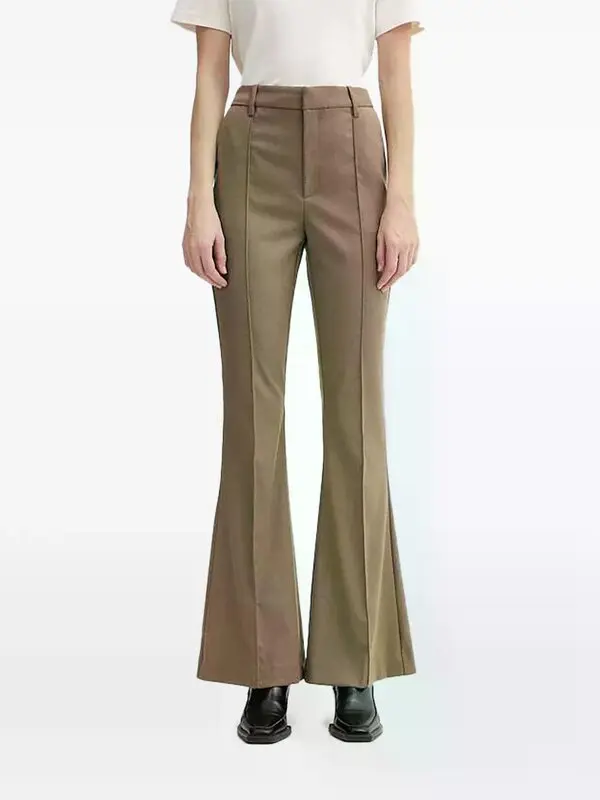 GESTUZ Flared Trousers - Brown