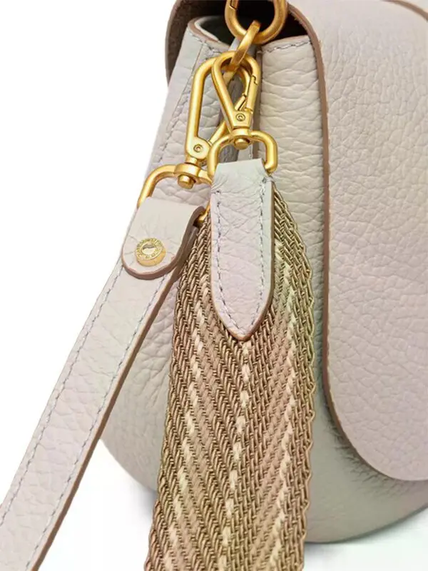 GIANNI CHIARINI Helena Flap Strap Satchel - Neutrals