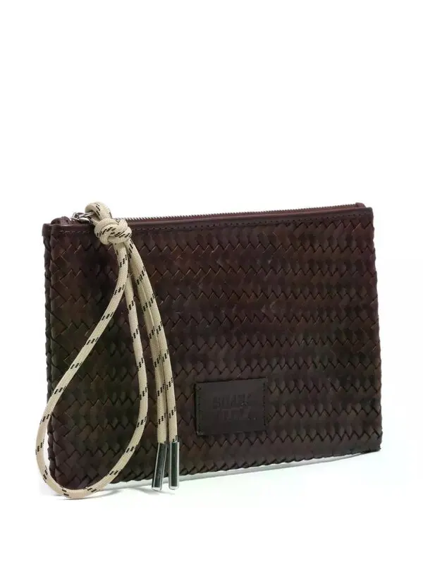 Bimba Y Lola Woven Zip Wallet - Brown