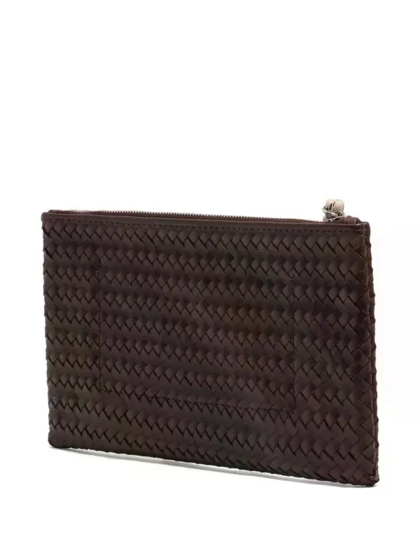 Bimba Y Lola Woven Zip Wallet With Knotted Handle