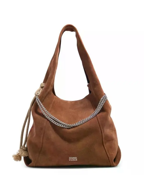 Bimba Y Lola Rope Chain Detail Shoulder Bag - Brown