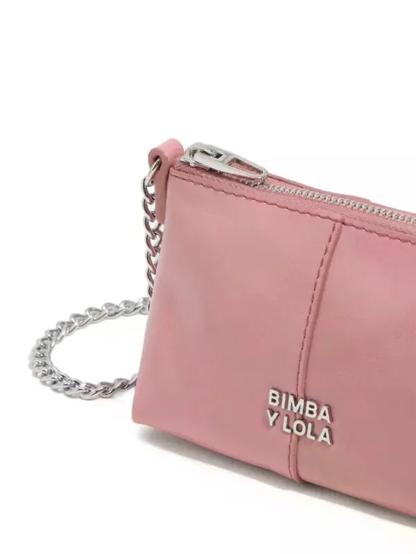 Bimba Y Lola Micro Crossbody Bag With Chain Strap - Pink