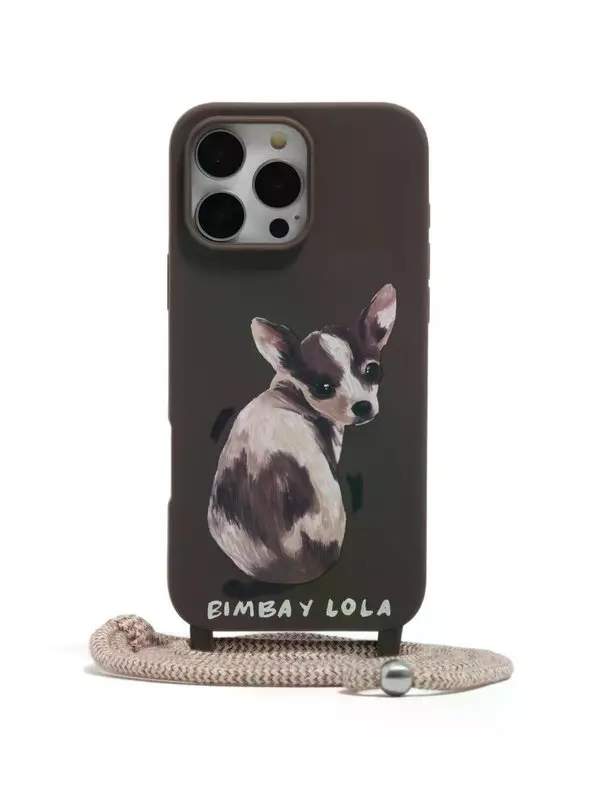 Bimba Y Lola Graphic Iphone 16 Pro Max Case - Brown
