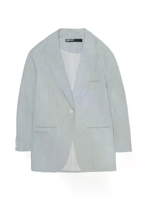 Bimba Y Lola Pinstripe Single-button Blazer - Blue