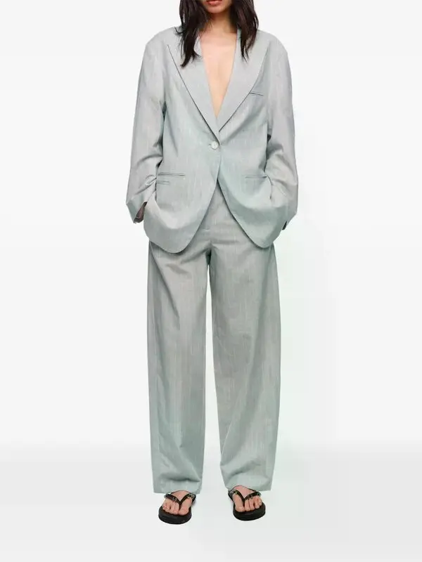 Bimba Y Lola Pinstripe Single-button Blazer
