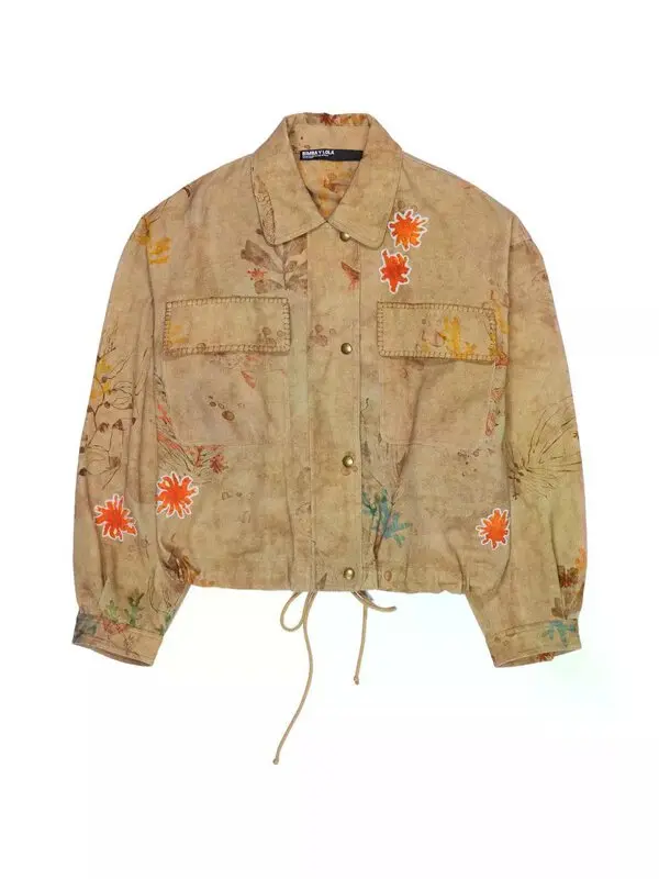 Bimba Y Lola Floral Print Jacket - Neutrals