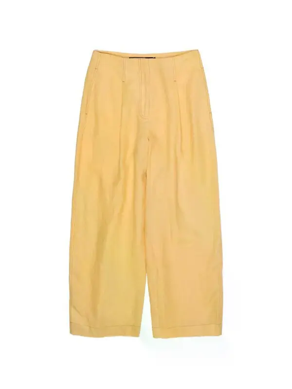 Bimba Y Lola Pleated Trousers - Yellow