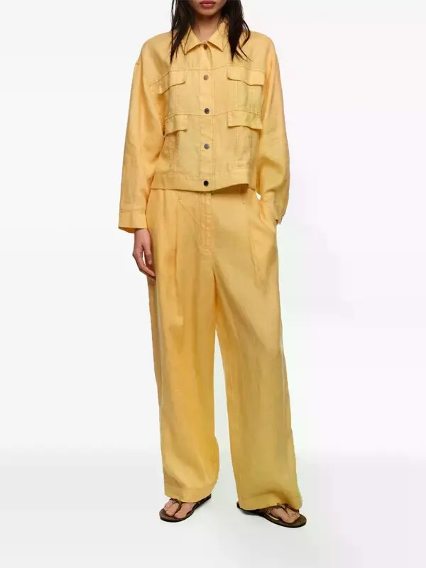 Bimba Y Lola Pleated Trousers - Yellow