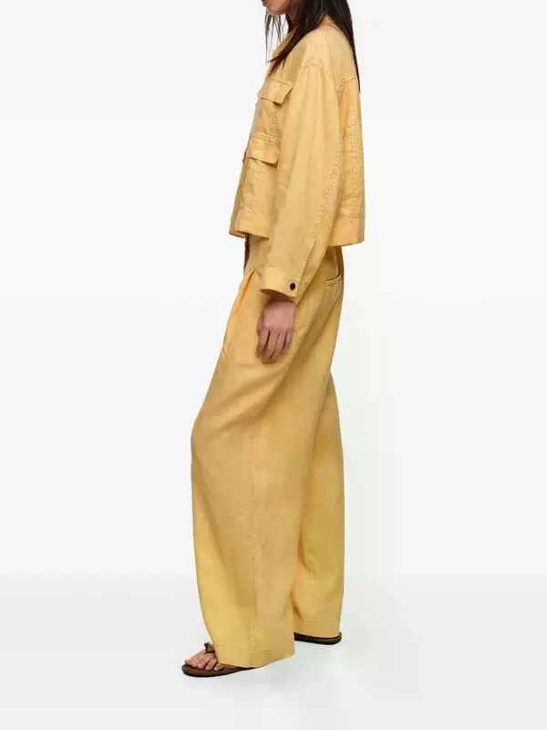 Bimba Y Lola Pleated Trousers - Yellow
