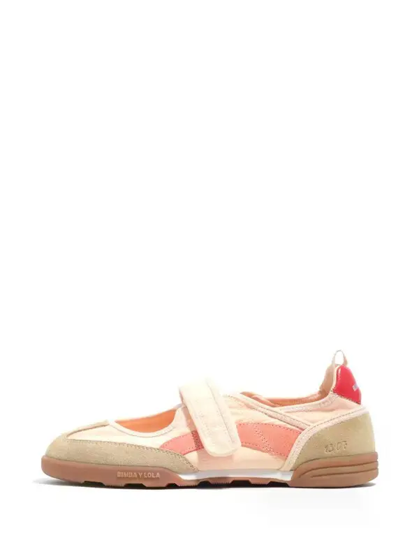 Bimba Y Lola Touch-strap Panelled Ballet Flats - Pink