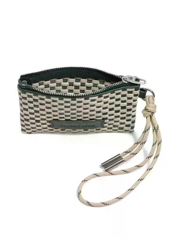 Bimba Y Lola Woven Lanyard Wallet - Green