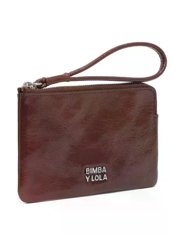 Bimba Y Lola Zip Leather Wallet - Brown