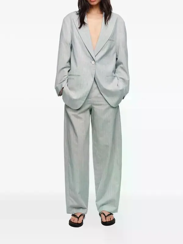 Bimba Y Lola Striped Trousers - Blue