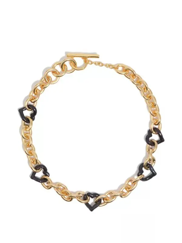 Bimba Y Lola Chain Heart Necklace - Gold