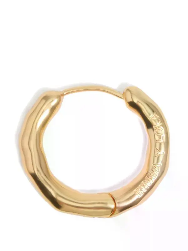 Bimba Y Lola Matte Irregular Hoop Earrings