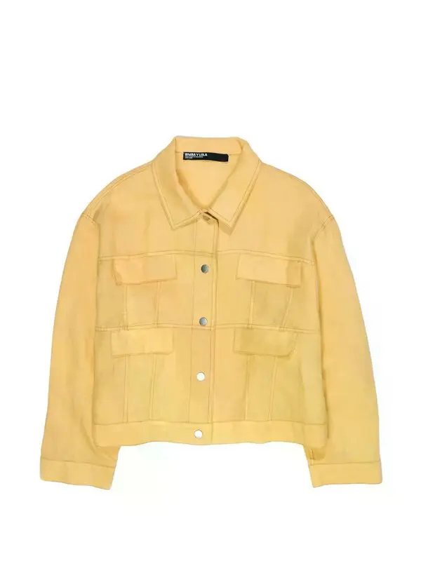 Bimba Y Lola Patch Pocket Jacket - Yellow