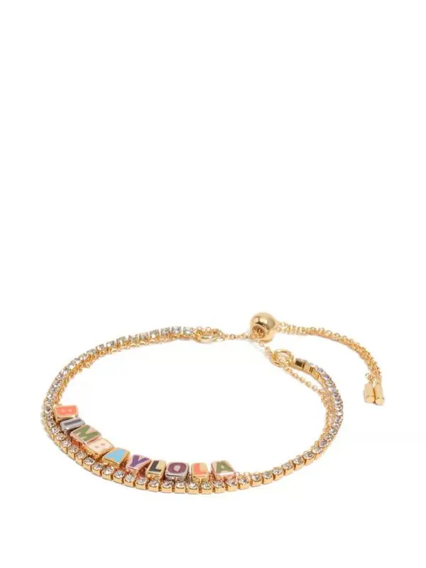 Bimba Y Lola Logo Charm Bracelet - Gold