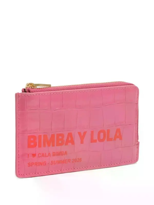 Bimba Y Lola Embossed Zip Wallet - Pink
