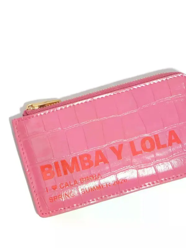 Bimba Y Lola Embossed Zip Wallet - Pink