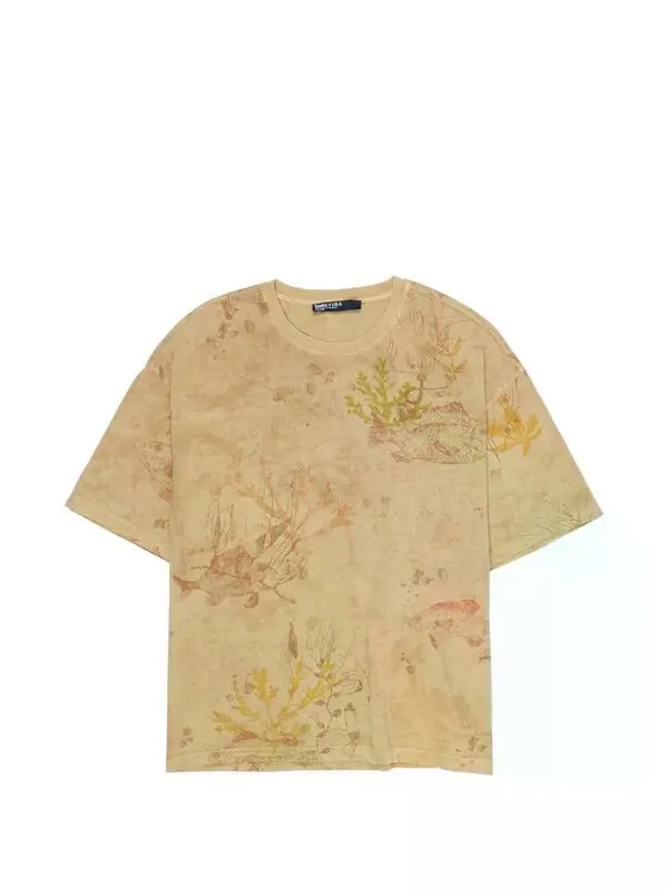 Bimba Y Lola Printed Relaxed T-shirt - Neutrals