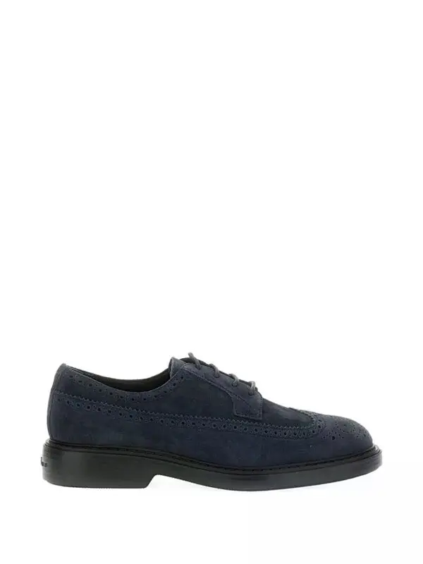 Hogan Leather Derby Shoes - Blue
