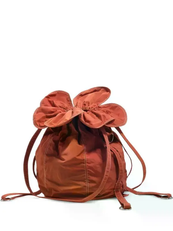 Bimba Y Lola Floral Drawstring Mini Bag - Orange
