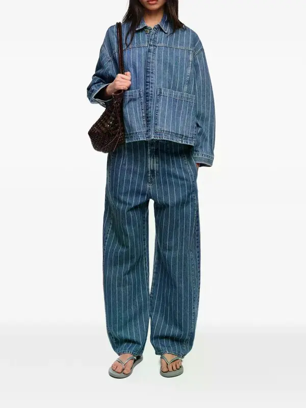 Bimba Y Lola Striped Jeans - Blue