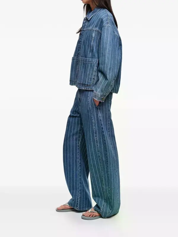 Bimba Y Lola Striped Jeans - Blue