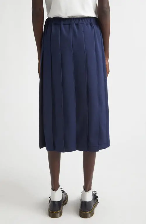 Comme Des Garçons Pleated Jersey Midi Skirt