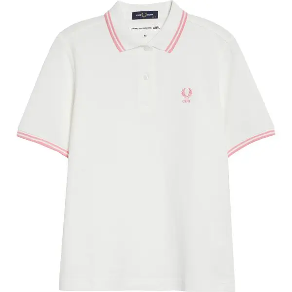 Comme Des Garçons X Fred Perry Tipped Cotton Piqué Polo - White