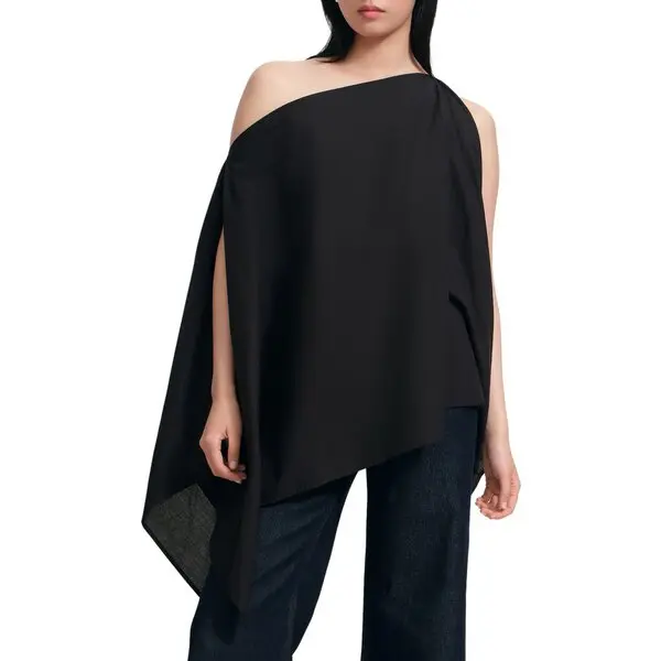 MARCELLA Jas Asymmetric Tunic - Black