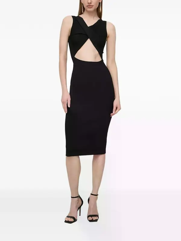 SILVIAN HEACH Cut-out Midi Dress - Black