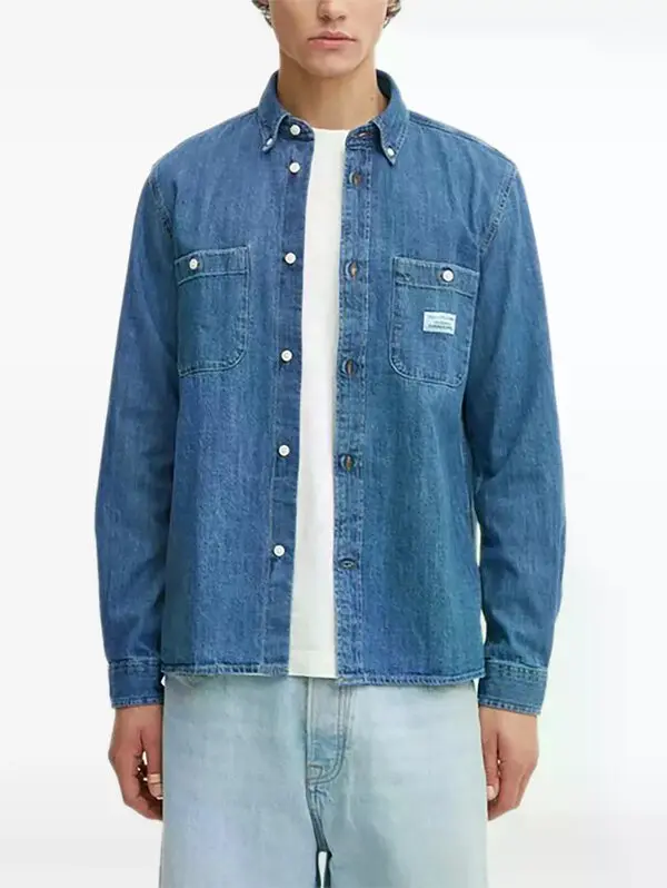 Marc O'polo Buttoned Patch-pocket Shirt - Blue