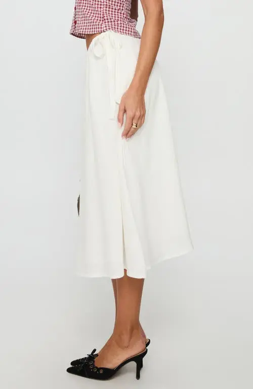 Princess Polly Side Tie Midi Skirt